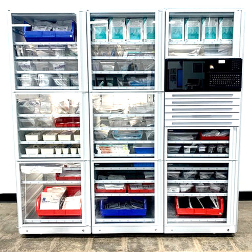 OMNICELL DISPENSING CABINET, 76”W- DRESSED – Heritage Props LA